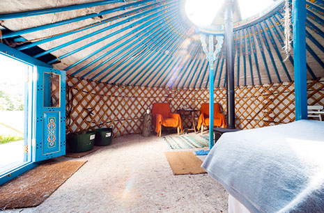 Starlight Yurt - Glamping yurt in stunning location in Llanthony Valley ...